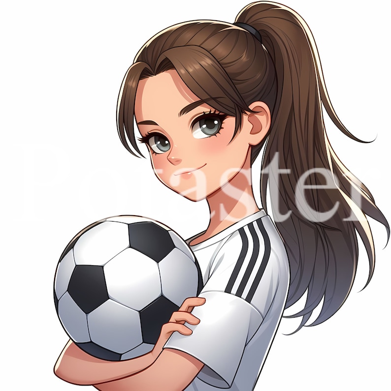 Girl Soccer Player Clipart Girl Football Player Clipart Football ...