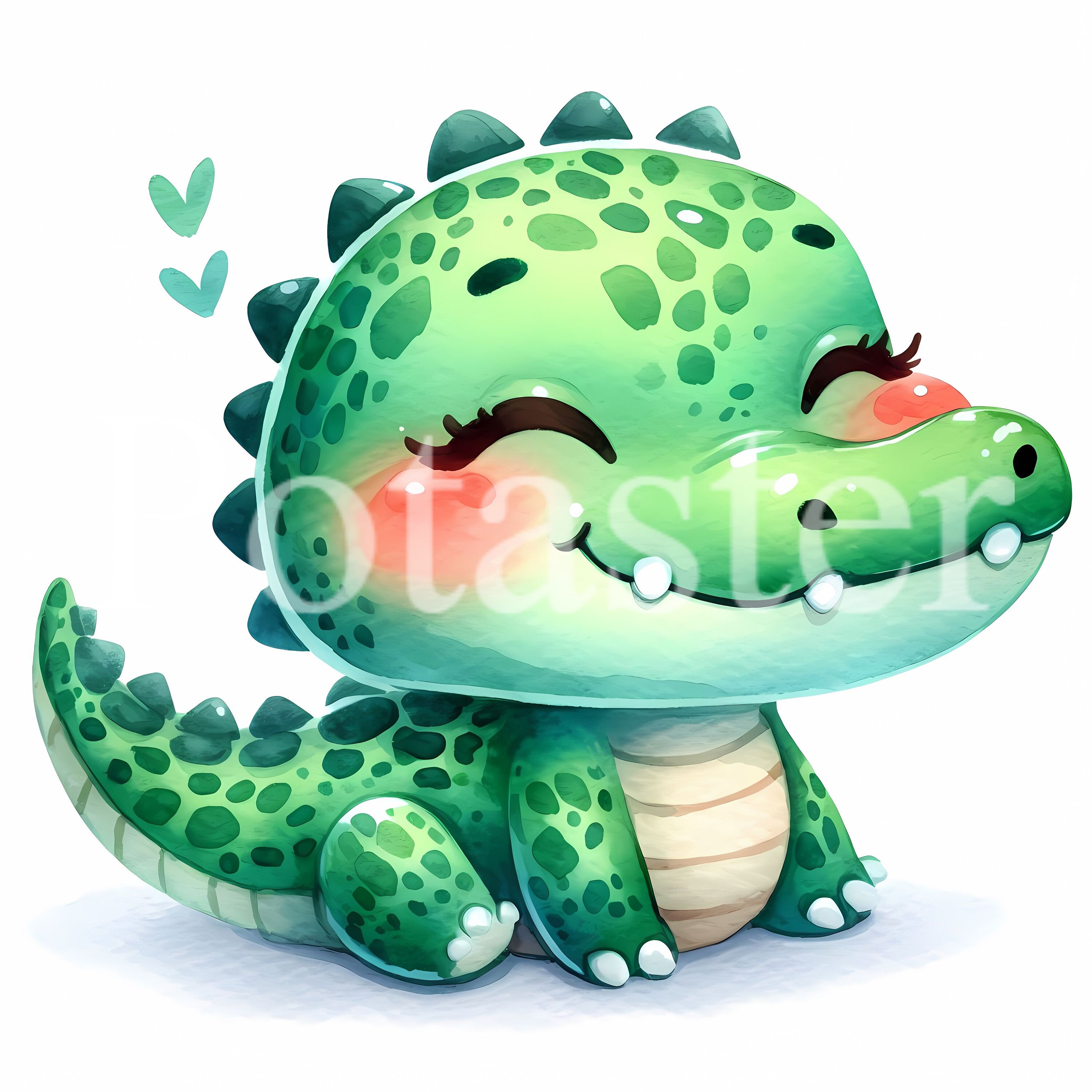 5 Cute Crocodile Clipart Crocodile Watercolor Clipart Cute Watercolor ...