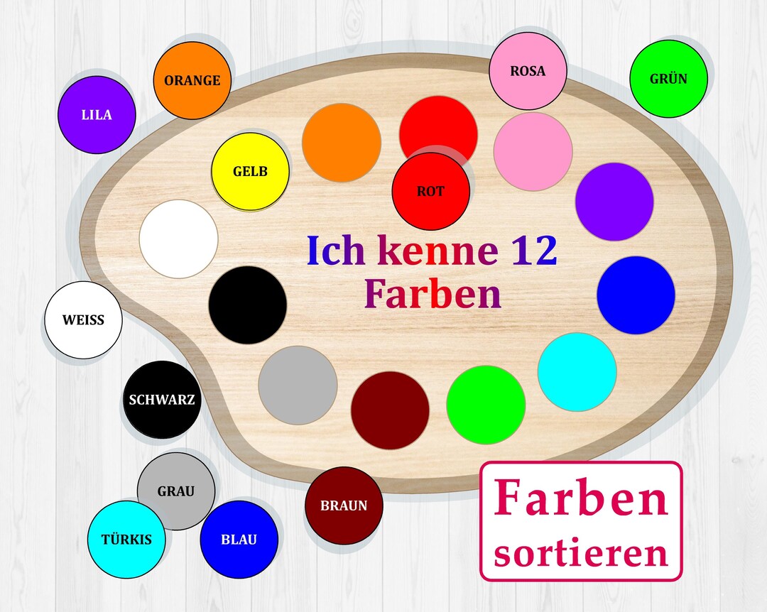 Color Recognition Game With Colorful Color Palettes; Color Sorting for ...