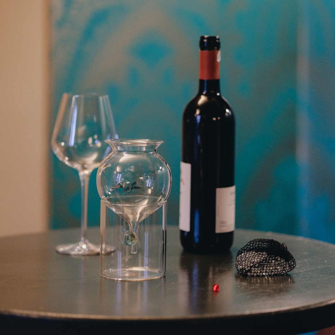 Pop Wine and Spirits Glass Decanter With Spheres - Etsy
