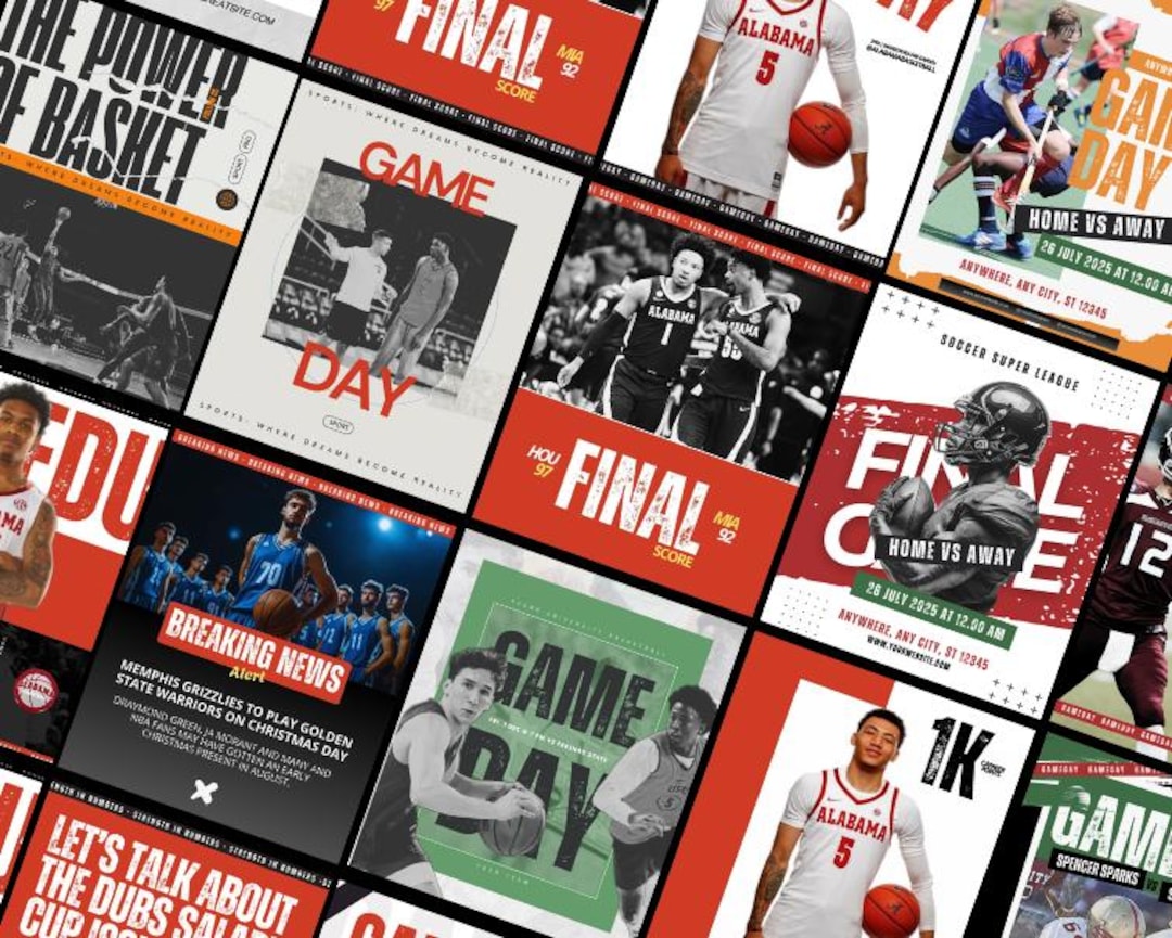 36 Canva Template Pack for Sports Teams – Easy and Customizable - Etsy