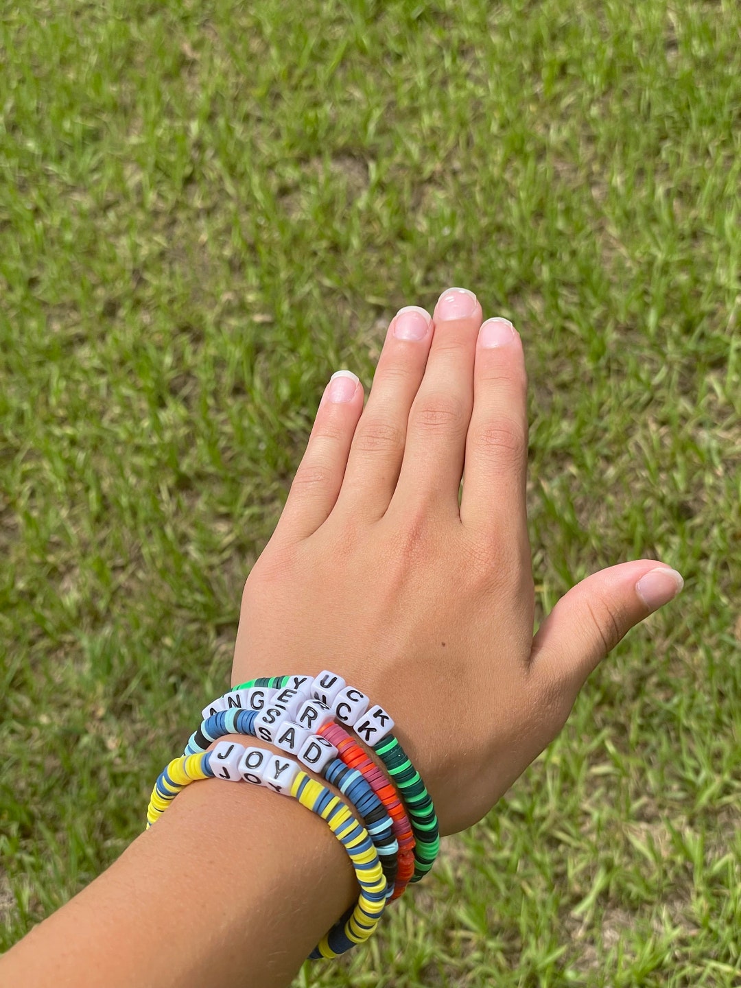 All Inside Out Emotions Clay Bead Bracelet Set - Etsy