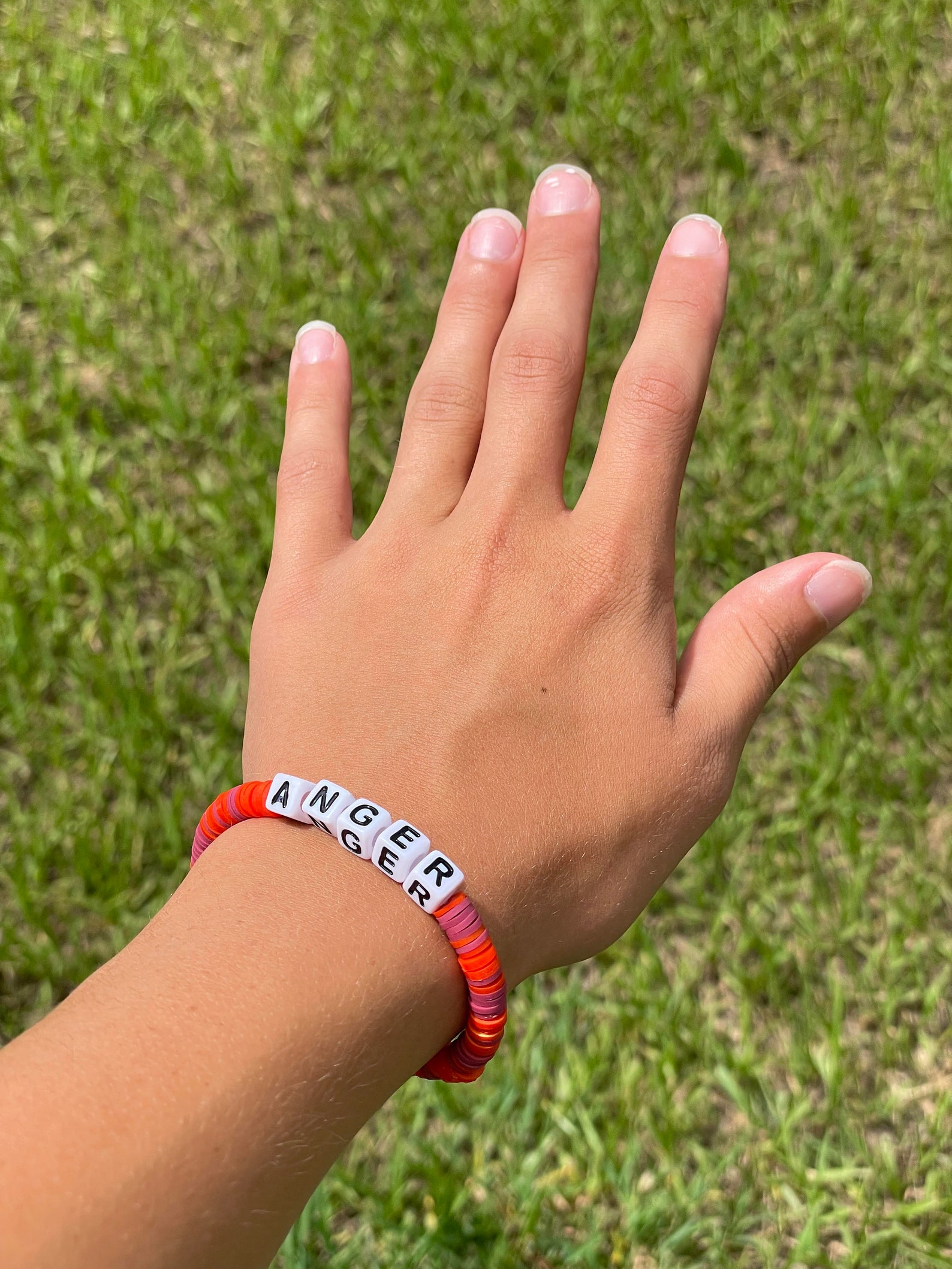 Anger Inside Out Clay Bead Bracelet - Etsy