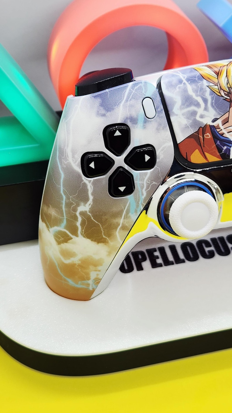 Custom Anime Ps5 Dualsense Controller (golden Hero) - Etsy Australia