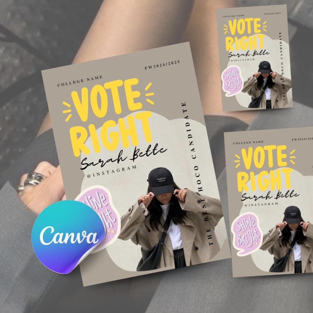 Homecoming Flyer Template – Editable HOCO Poster & Campaign Design for ...