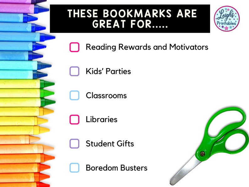 Summer Reading Fun: Kids Coloring Bookmarks Set, 12 Printable DIY ...