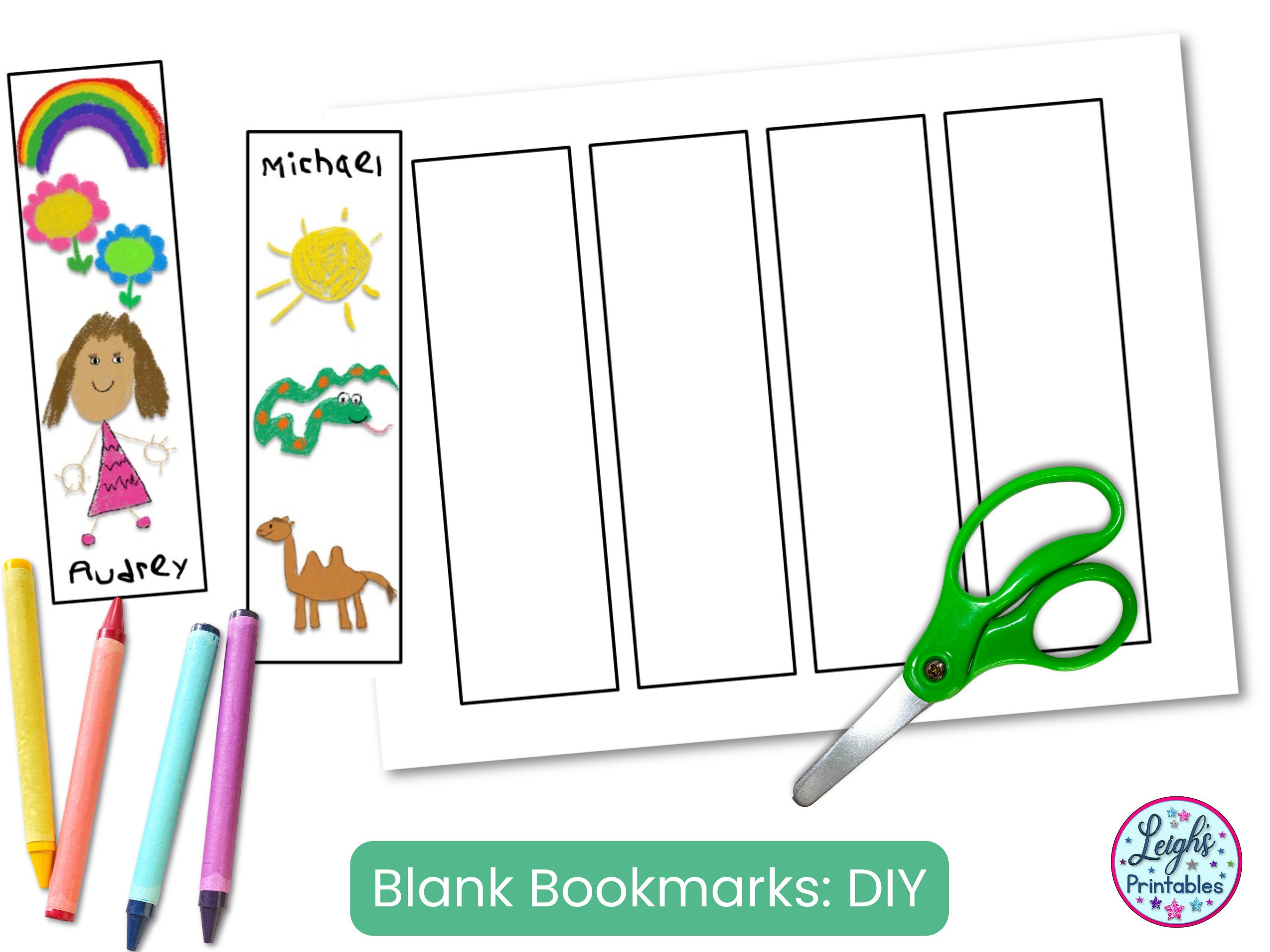 Summer Reading Fun: Kids Coloring Bookmarks Set, 12 Printable DIY ...