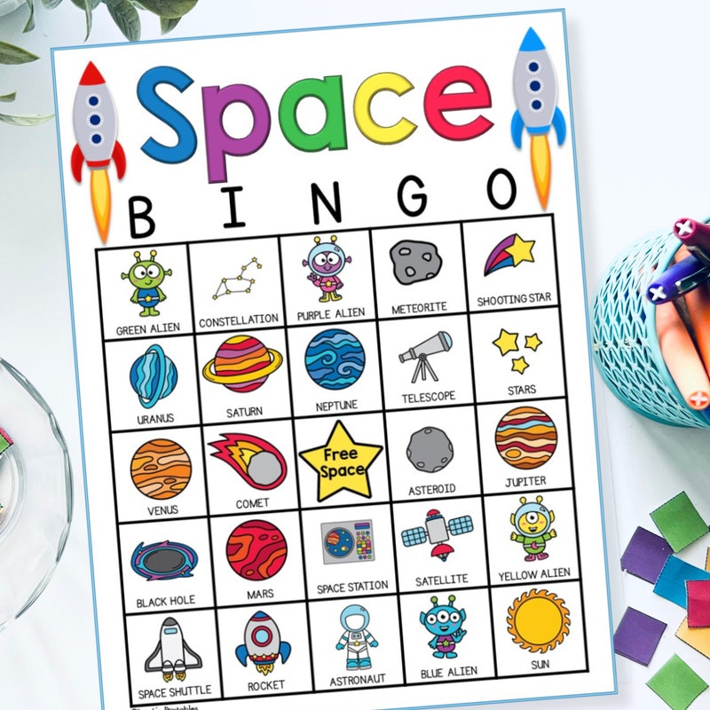 Space bingo - Etsy