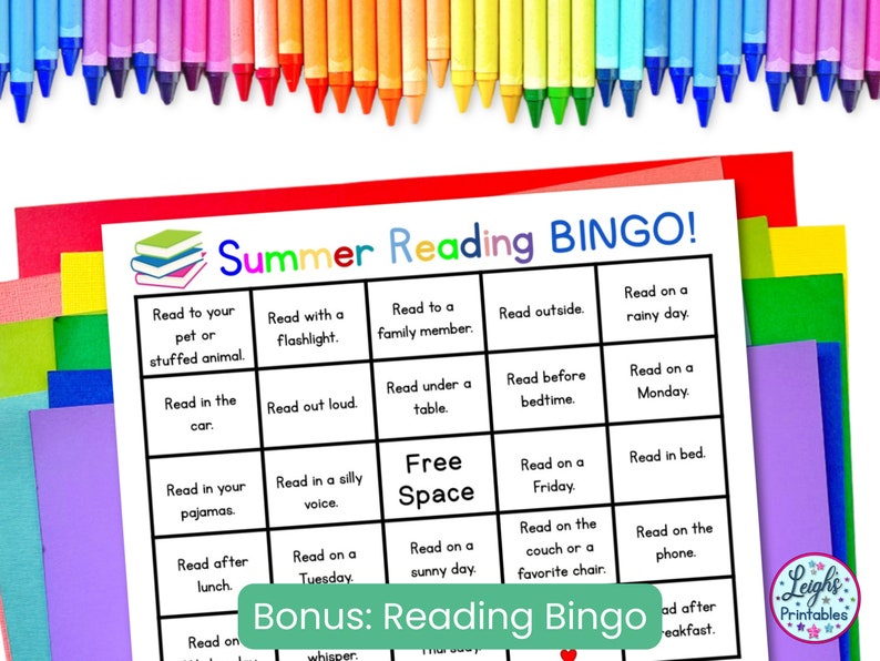 Summer Reading Fun: Kids Coloring Bookmarks Set, 12 Printable DIY ...