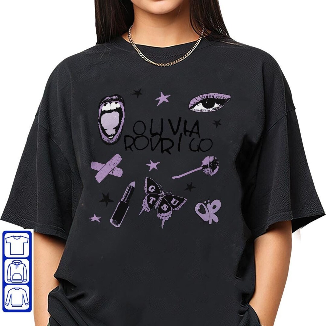Olivia Rodrigo GUTS Art Print Women Jumper Hoodie, Trendy Olivia ...