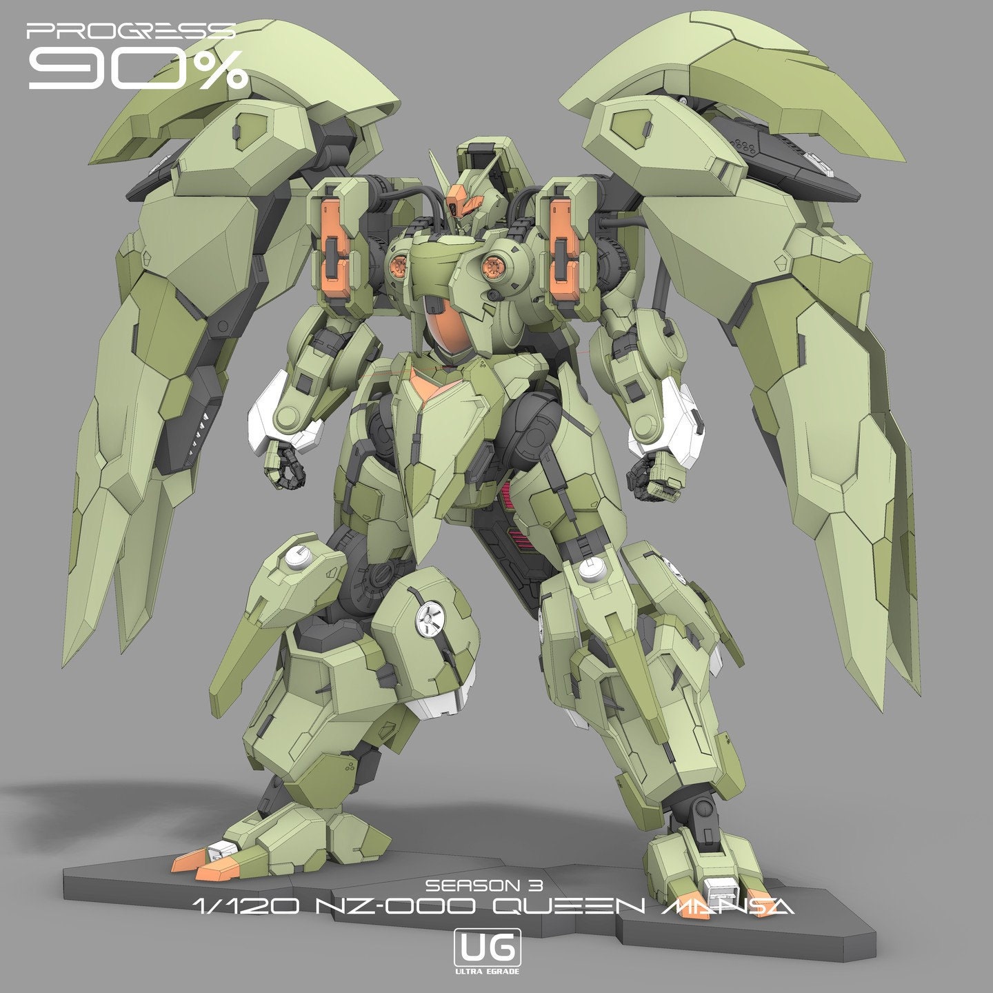 Kuimansa Mobile Suit Gundam 3D Printed Figure Model High-precision ...