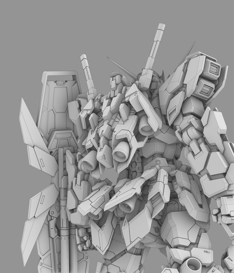 Mobile Suit Gundam, Unicorns 1-100 3D Printing Figure Model High ...