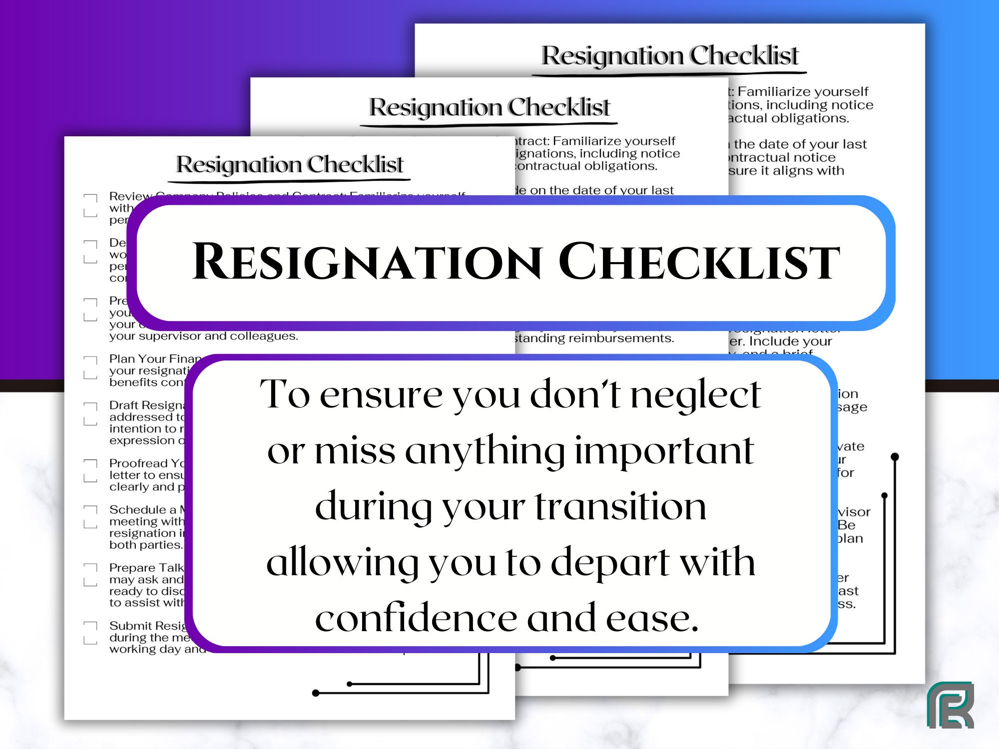 Professional Resignation Letter Template, 3-pack (canva Editable ...