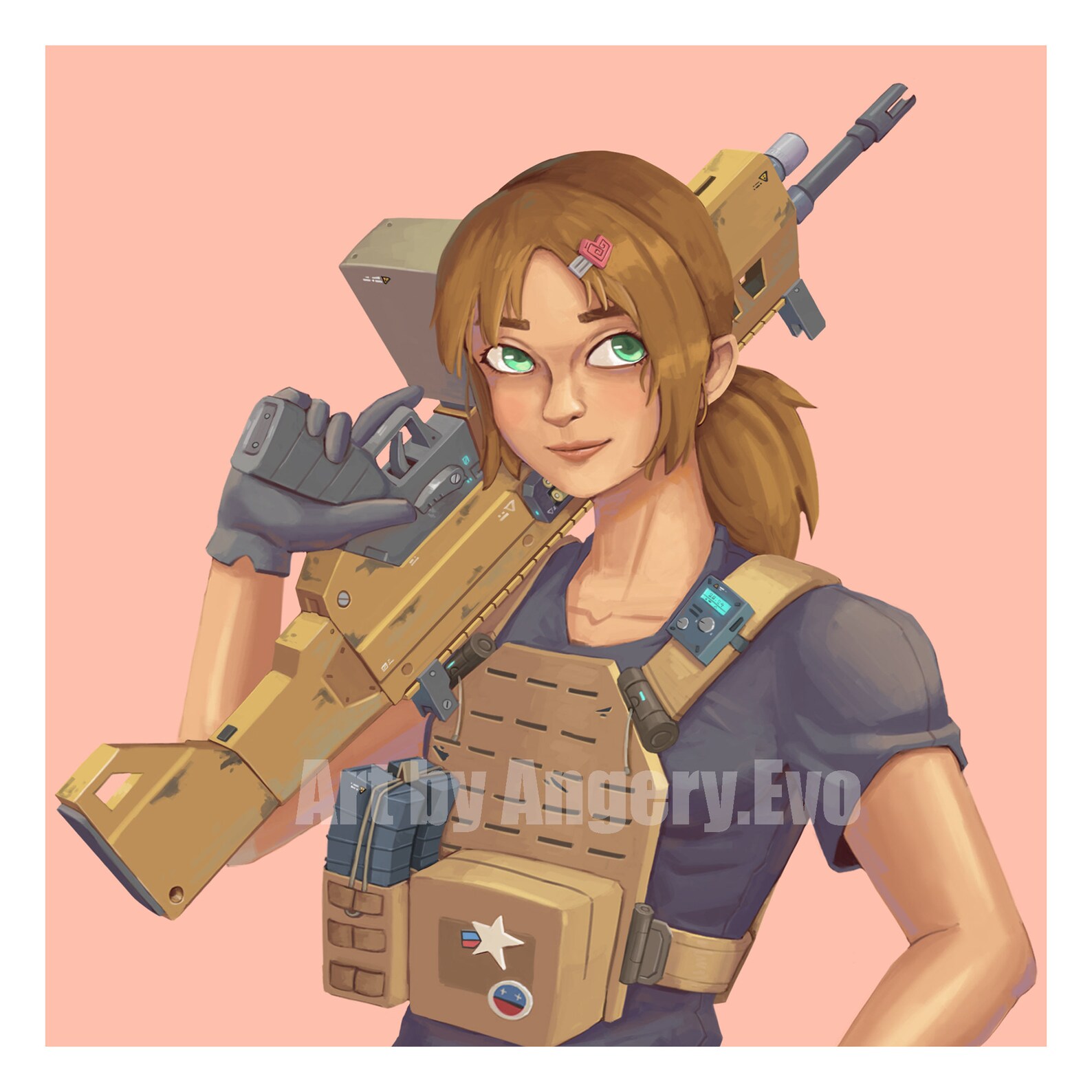 Machine Gun Girl PFP / Profile Icon / PFP for Social Media /gaming ...