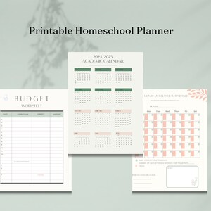 Homeschool Printable Planner - Etsy