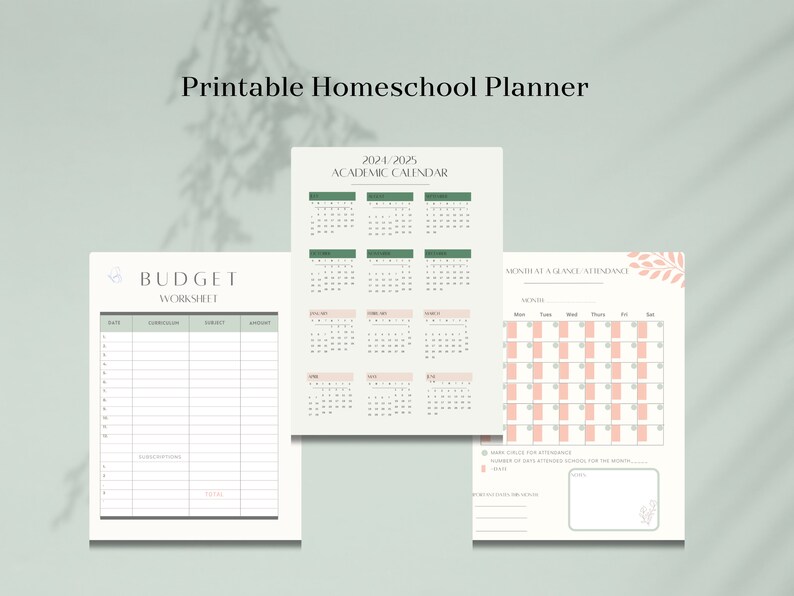 Homeschool Printable Planner - Etsy