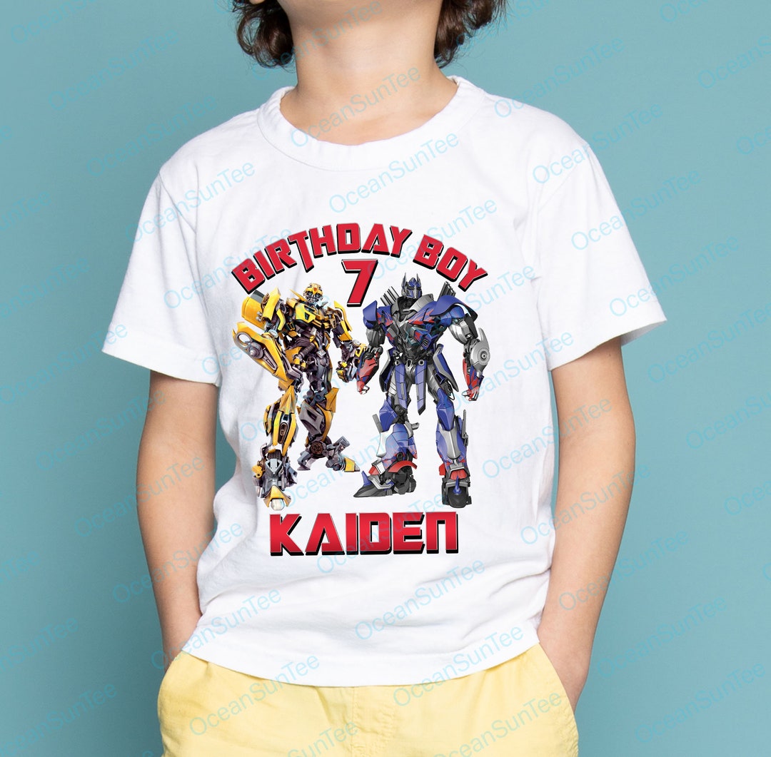 Transformers Birthday Shirt, Custom Transformers Shirt, Transformers ...