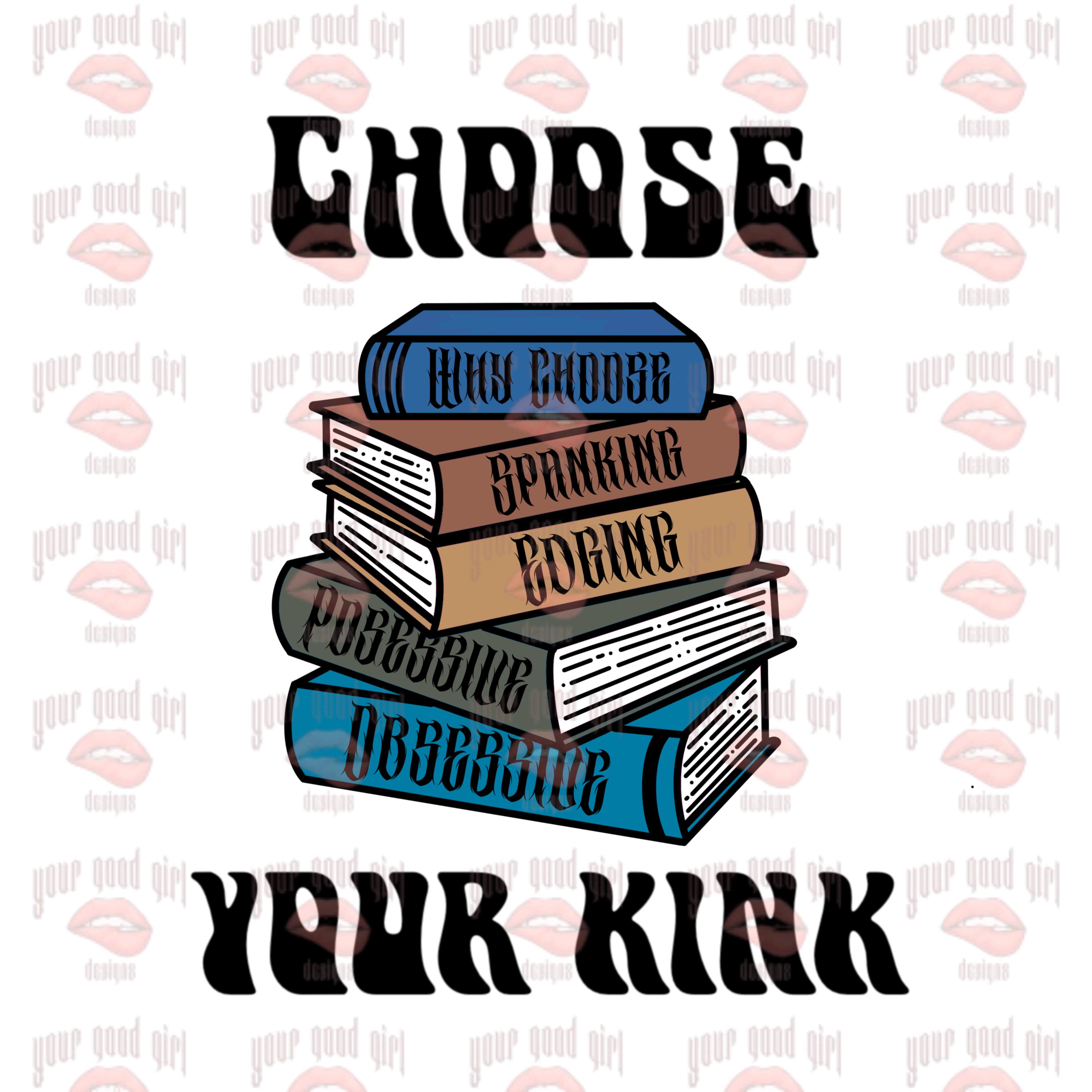 Choose Your Kink Book Stack Holographic Sticker Book Stack Booktok ...