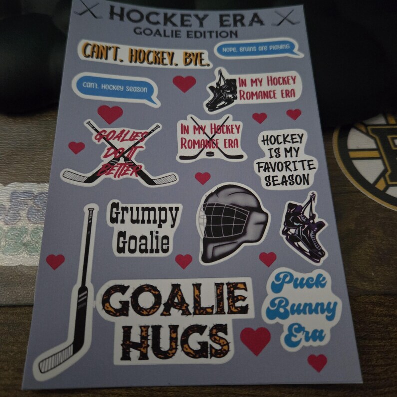 Hockey Era Sticker Sheet Goalie Edition - Etsy