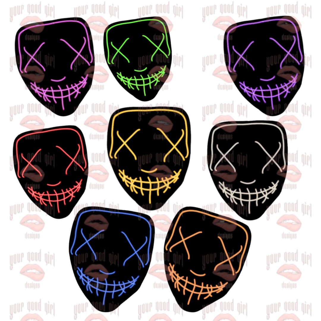 Neon Purge Mask | Purge Mask | Halloween | Neon Mask | Spooky Season ...