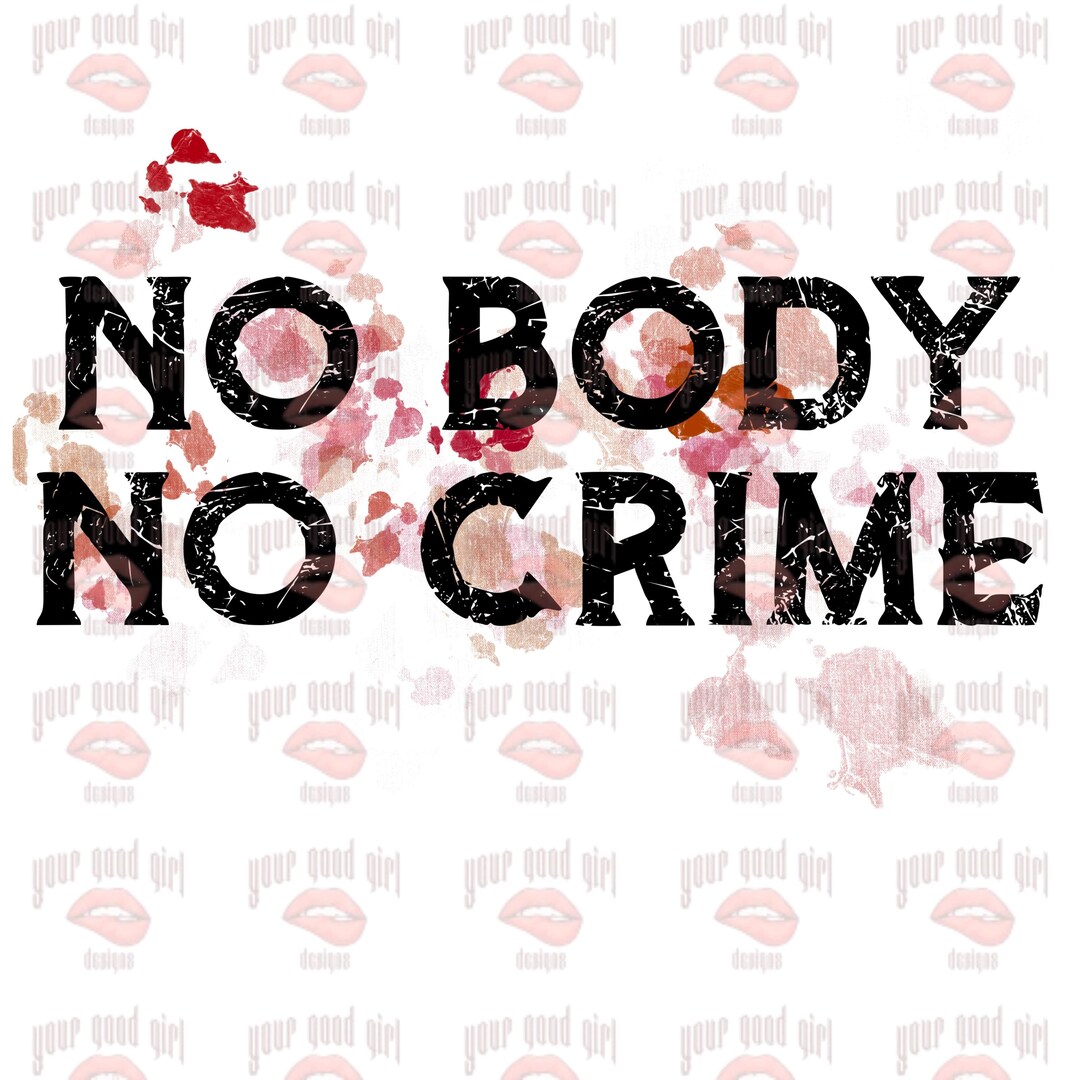 No Body Crime Sticker | Booktok Thriller, True - Etsy