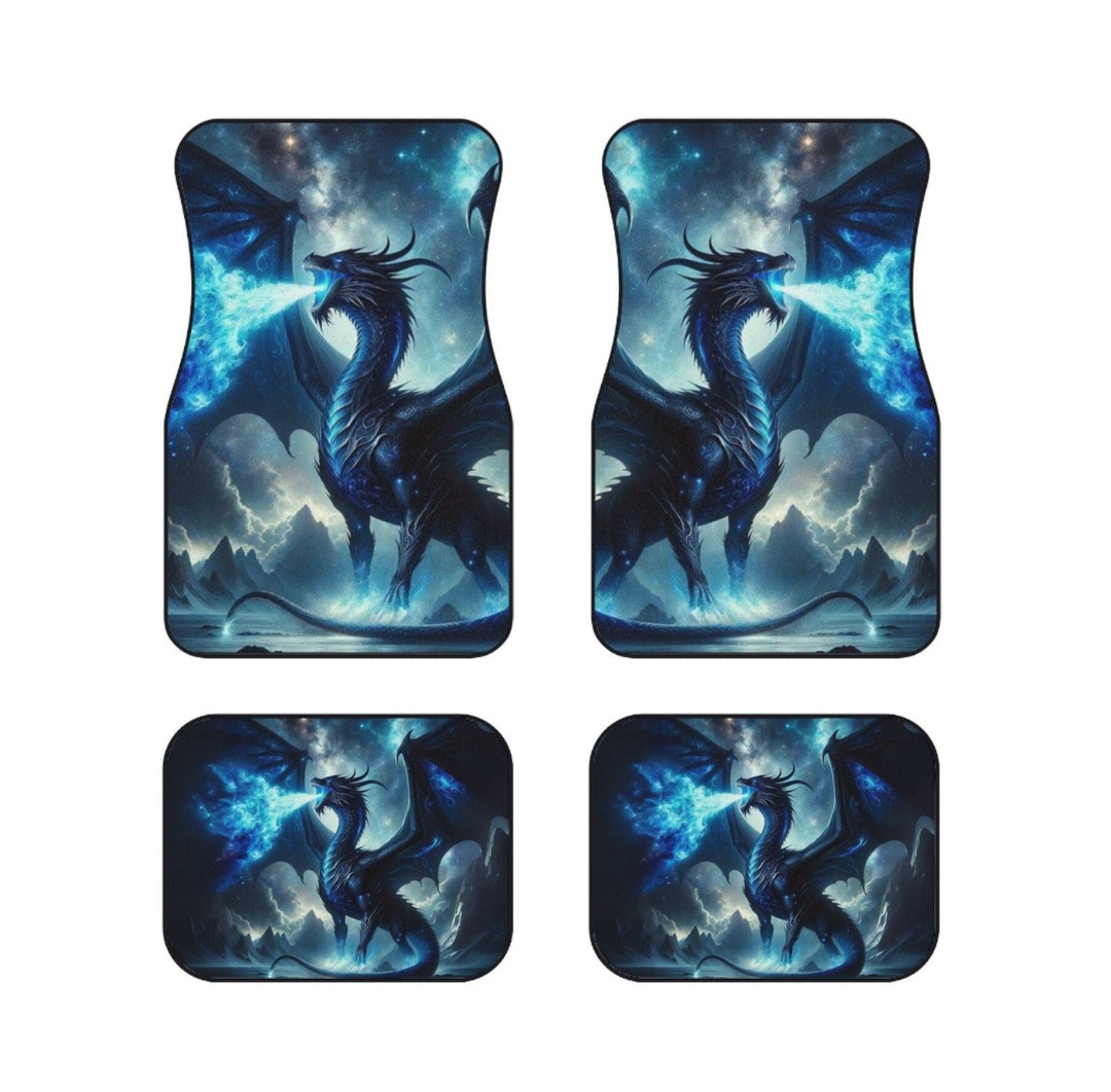 Dragon Car Mats set of 4/dragon Lovers/fantasy Lovers/dragon Car ...