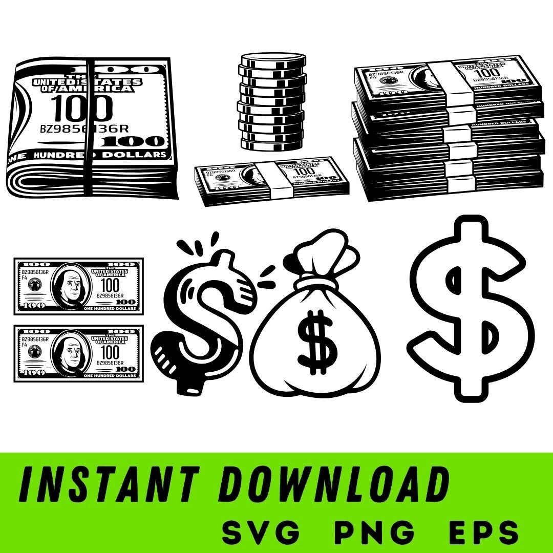 Money Svg Png Dxf Money Background Bitcoin Svg Wallet Svg Money Digital ...
