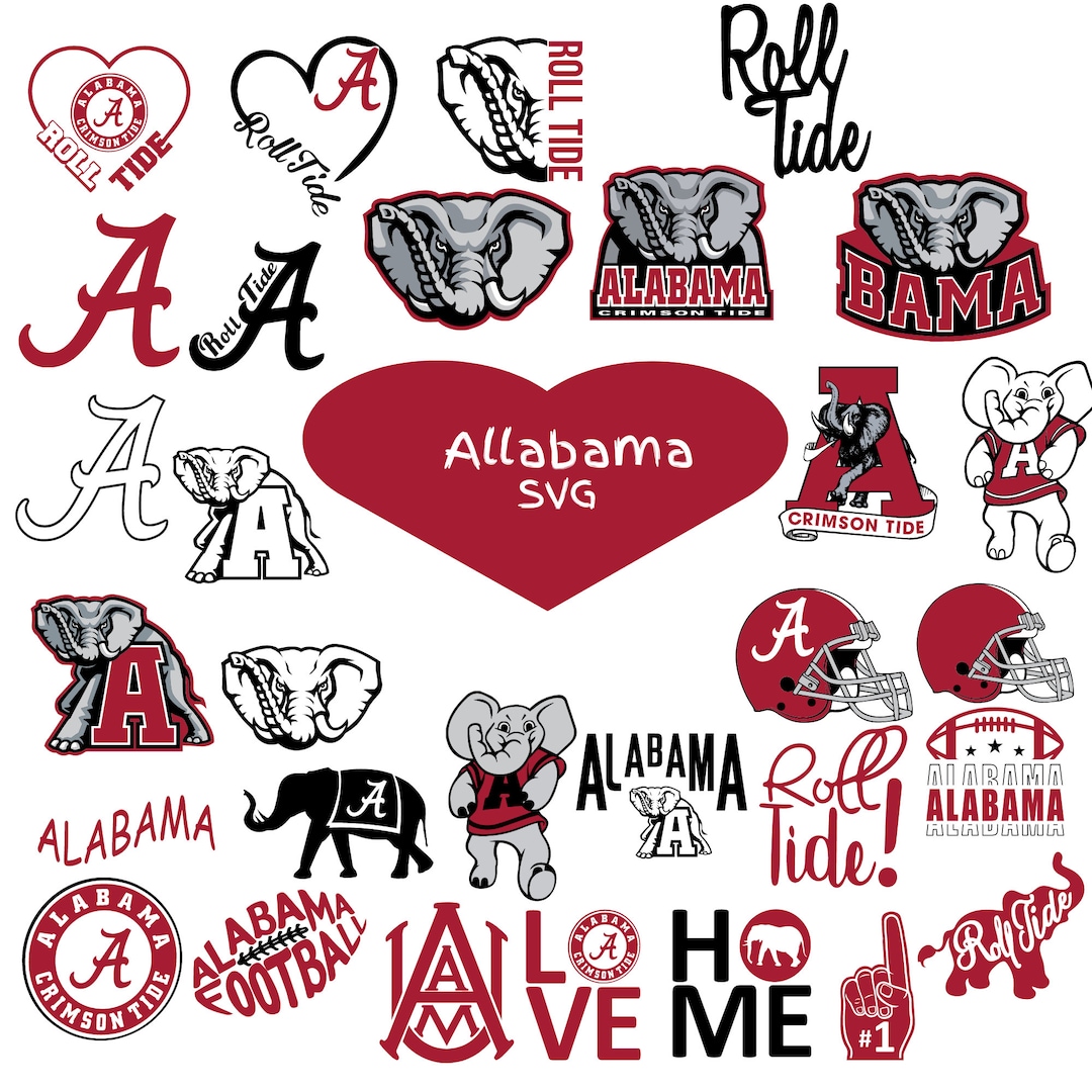 Alabama Png, Alabama Svg, Roll Tide Svg, Alabama Football Svg, Alabama ...