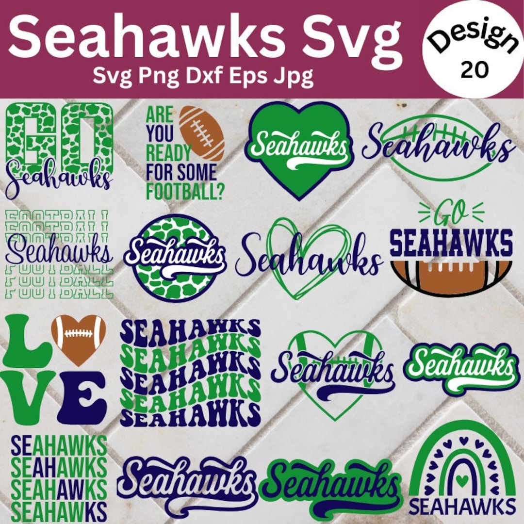 Seahawks Football SVG PNG, Seahawks Svg, Stacked Seahawks Svg, Seahawks ...
