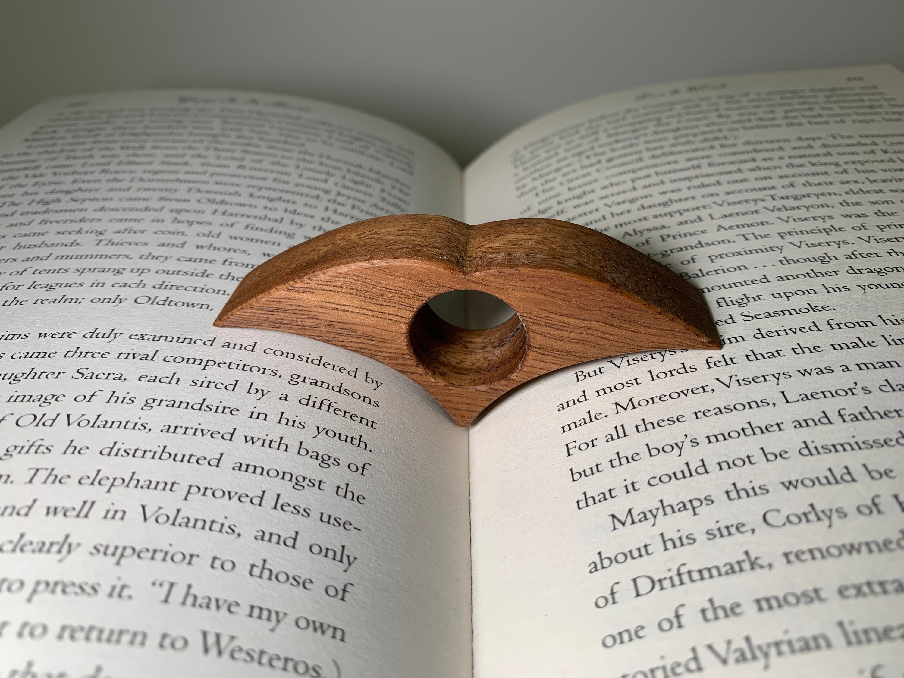 Wooden Thumb Book Page Holder - Etsy UK