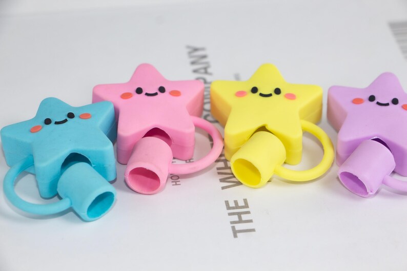 Cute Smiling Stars Straw Topper for Water Bottle – Birthday Gift for ...