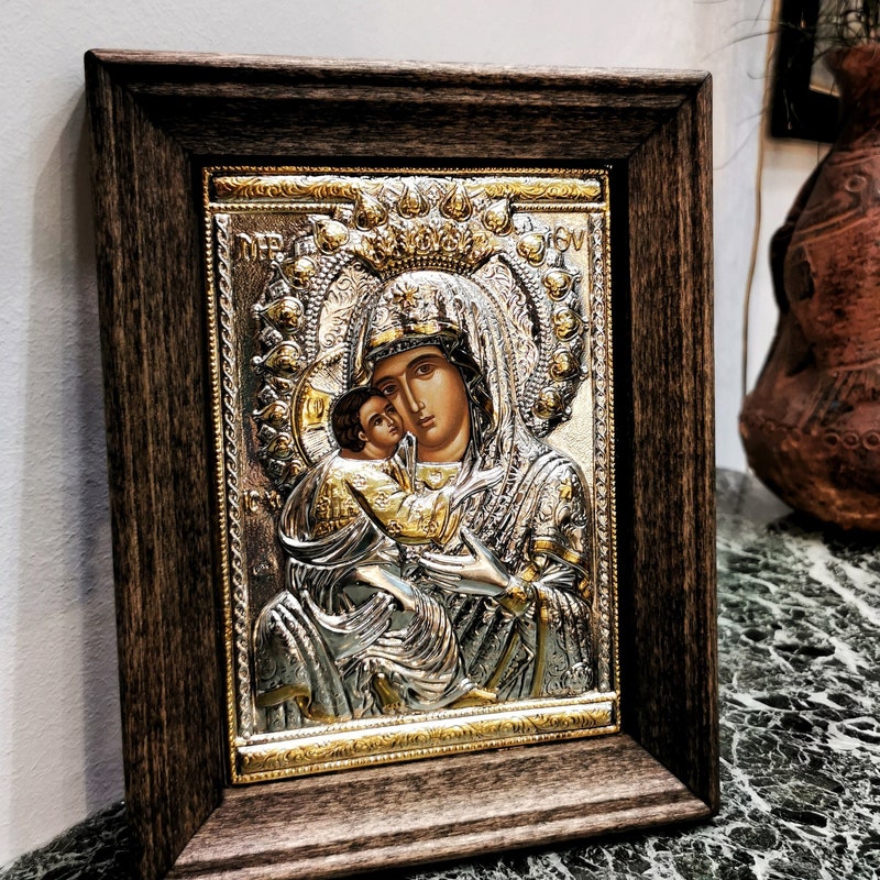 Virgin Mary Icon - Etsy