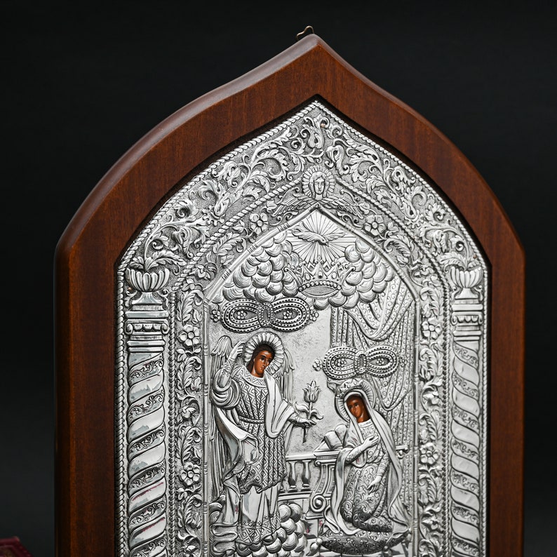 The Annunciation Icon of Tinos Island, Virgin Mary Evangelistria Church ...