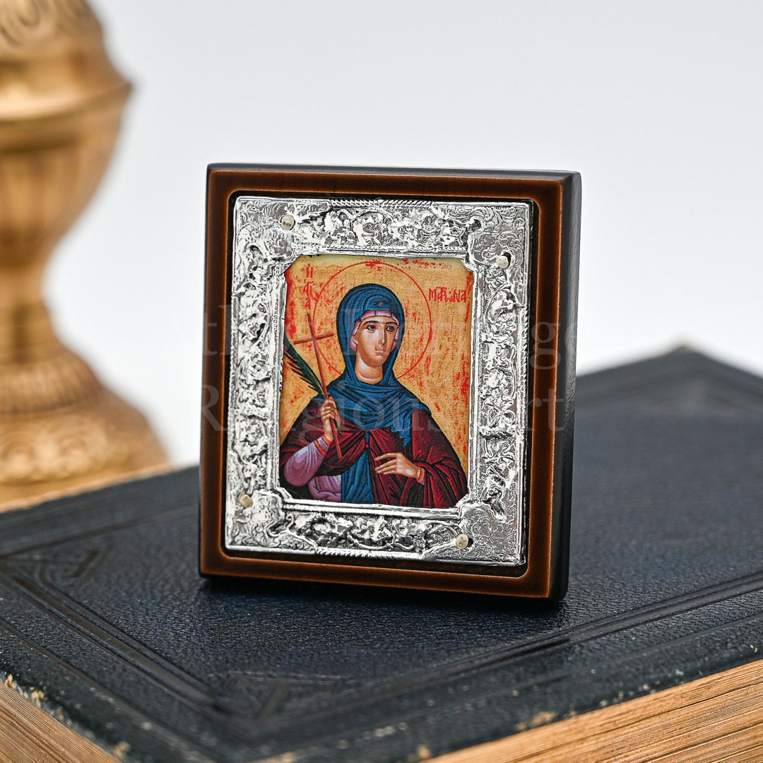 Matrona of Chios, Orthodox Saint Icon, Small Altar Travel Icon ...