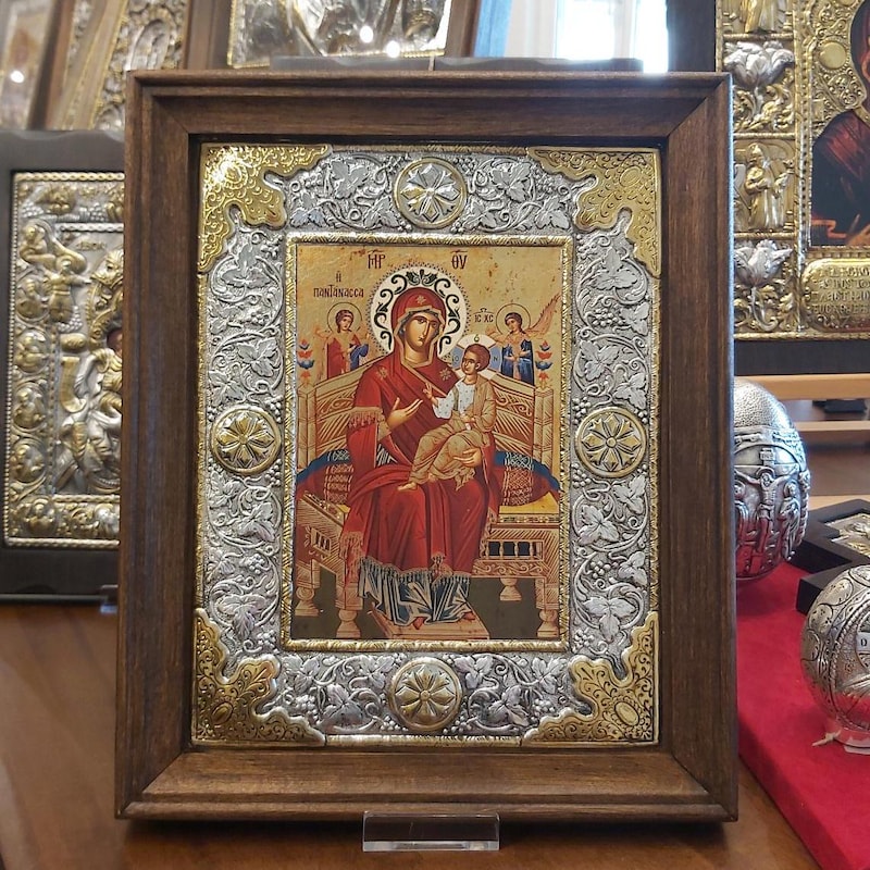 Virgin Mary Icon - Etsy