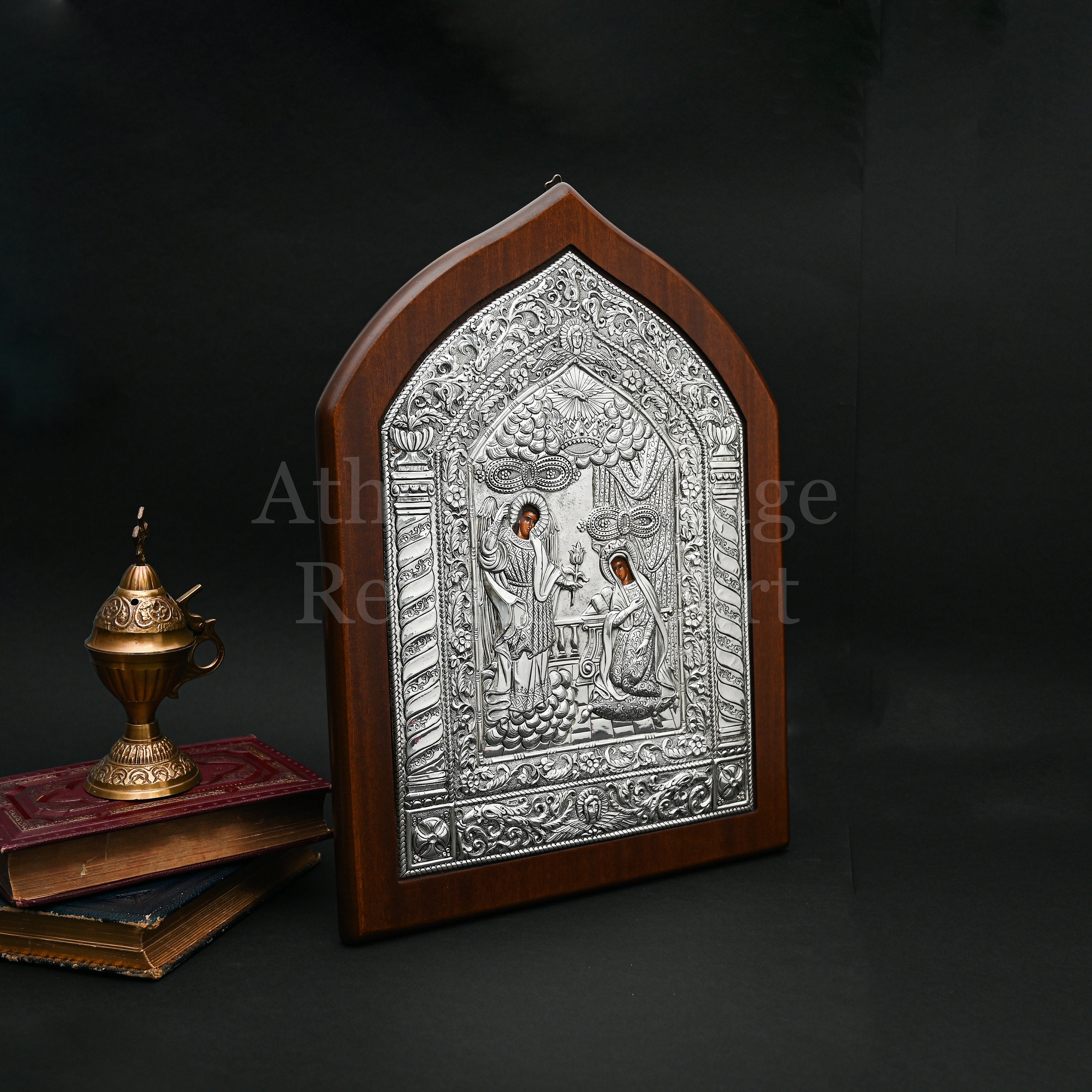 The Annunciation Icon of Tinos Island, Virgin Mary Evangelistria Church ...