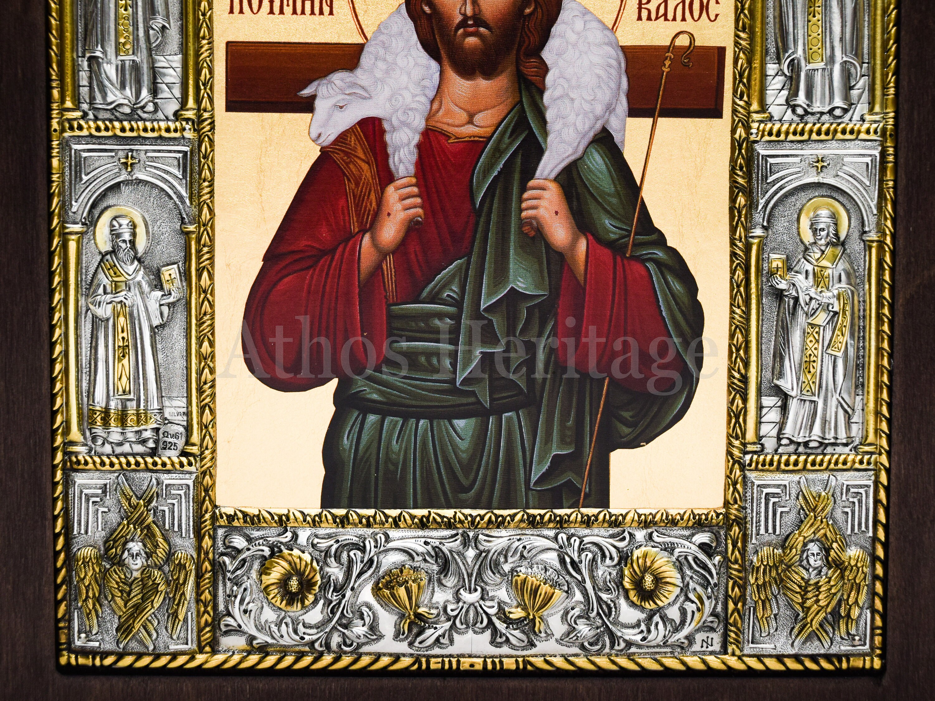 Good Shepherd Icon Jesus Christ Religious Home Wall Art Gift Orthodox ...