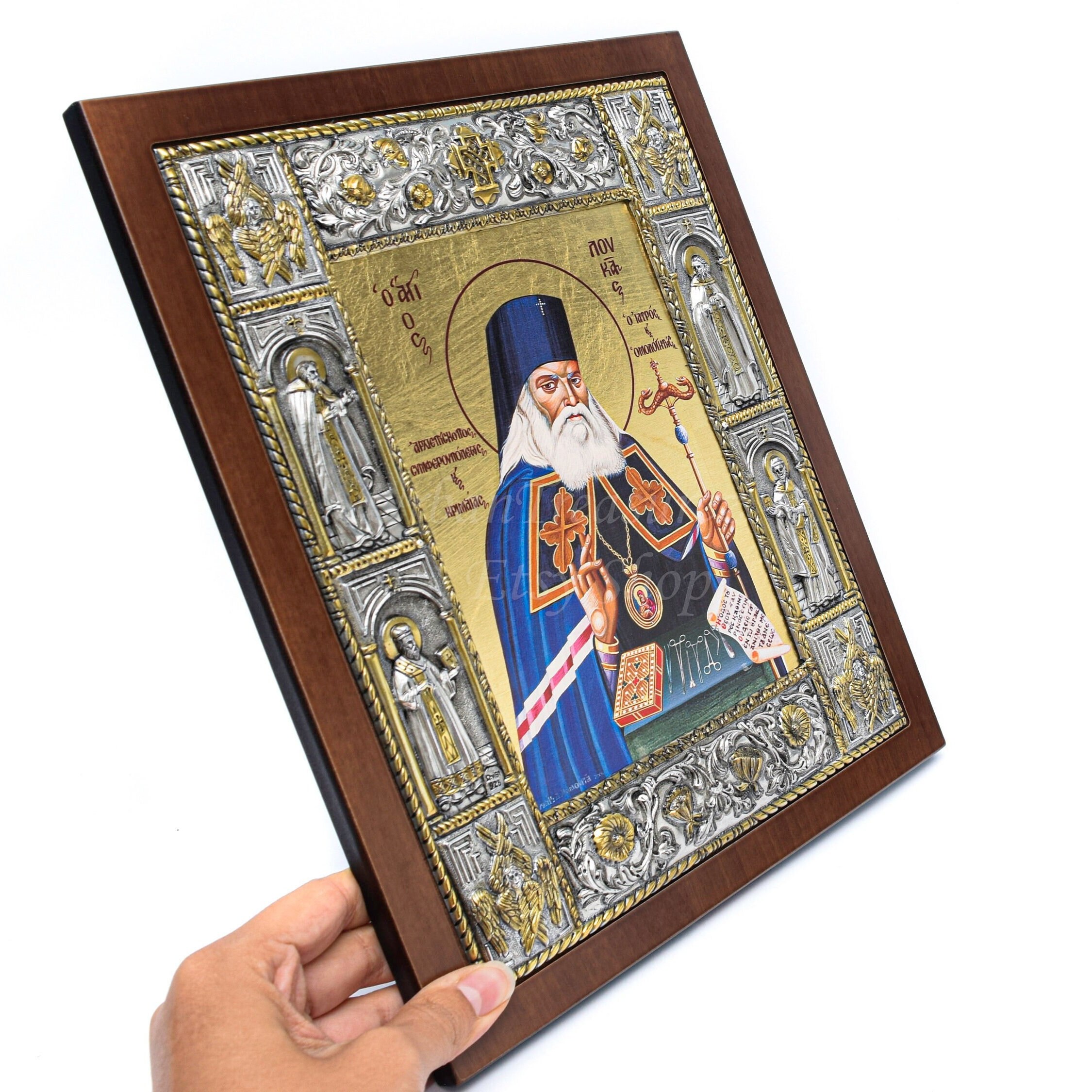 Saint Luke the Doctor, Healing Priest Miraculous Gift, Greek Orthodox ...