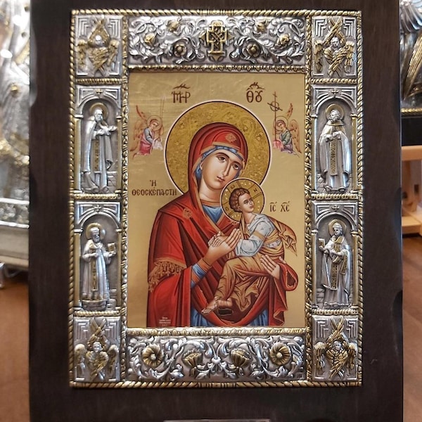 Virgin Mary Icon - Etsy