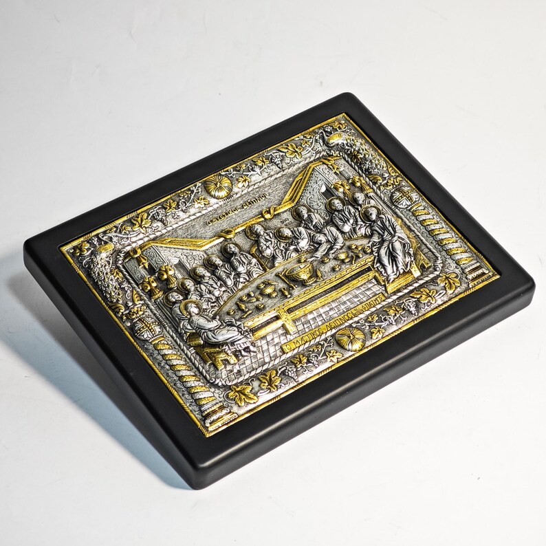 Last Supper Wall Art Plaque Icon, Religious Home Christian Gifts ...