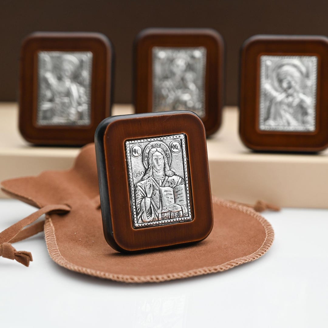 Small Orthodox Icon jesus Christ Icon Greek Orthodox Gift for Family ...