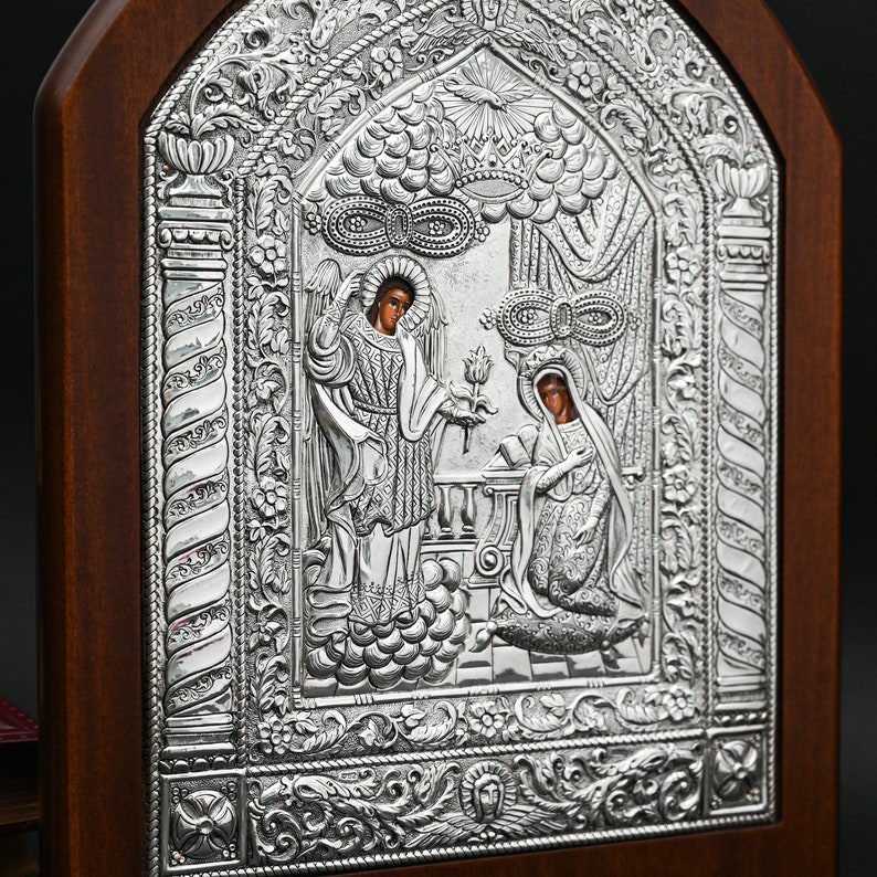 The Annunciation Icon of Tinos Island, Virgin Mary Evangelistria Church ...