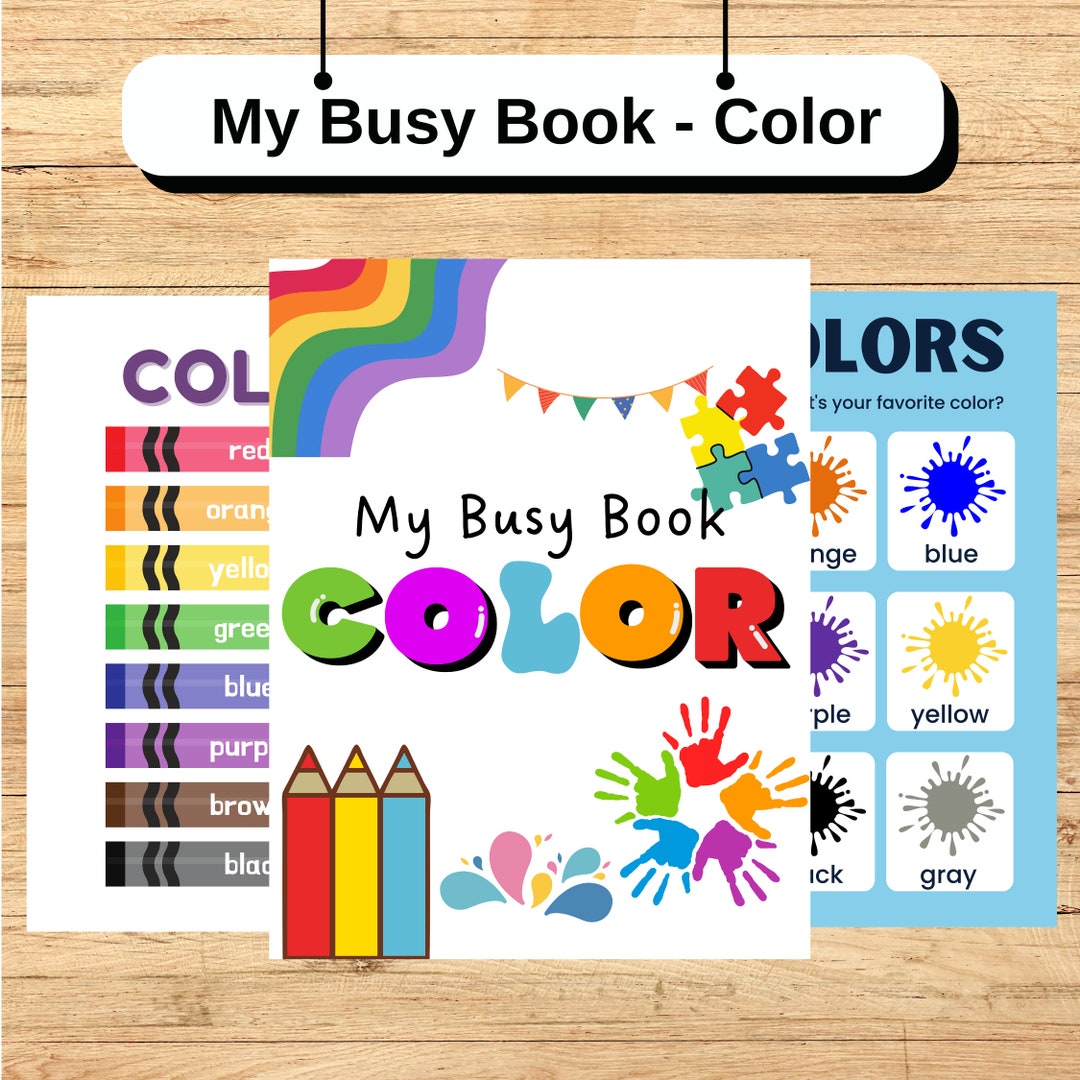 Busy Books for Kids Printable Quiet Book Activities Engaging ...