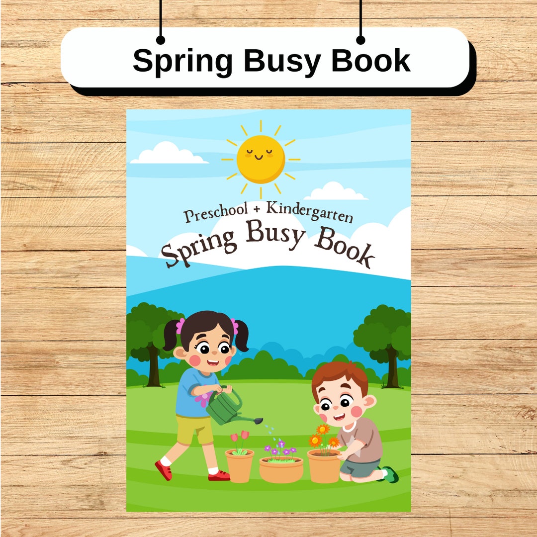 Spring Busy Book for Kids printable Montessori Busy Book and Quiet Book ...