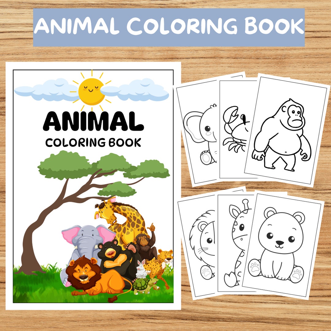 Printable Animal Coloring Pages & Books for Kids Fun Animal Coloring ...