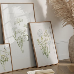 Wildflower Watercolor Wall Art Instant Download Flower Print for ...