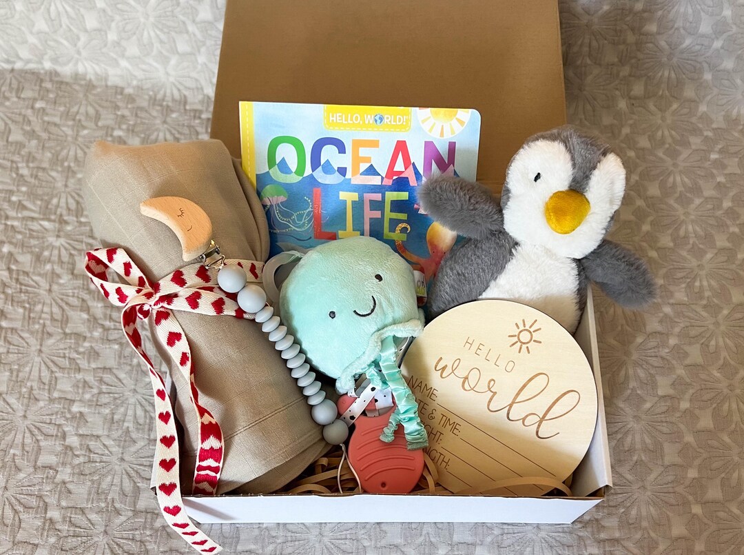 Seaside Splash Ocean Animal Gift Box for Babies & Toddlers - for Baby ...