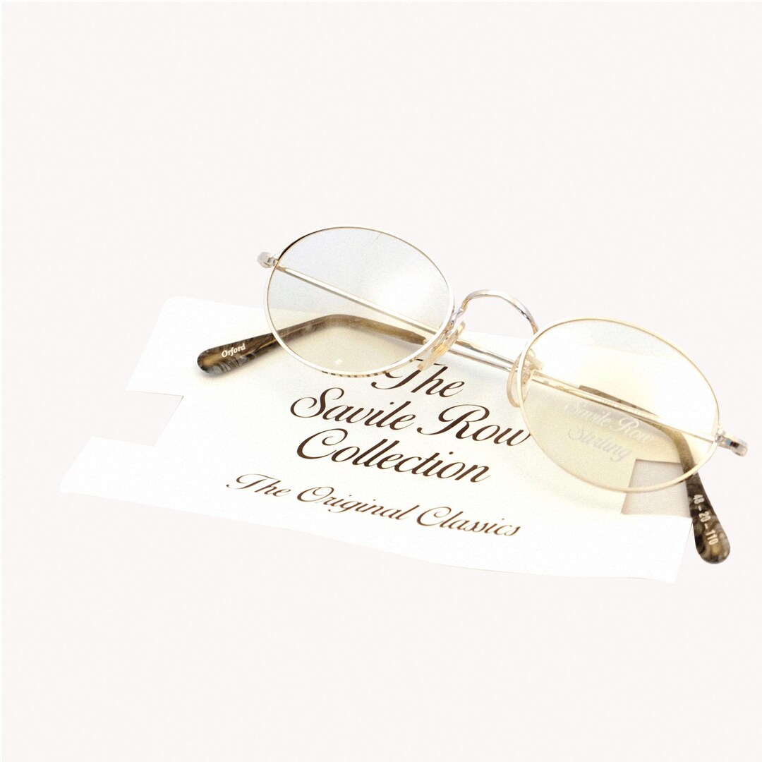 The Savile Row “stirling” – Handmade Silver Oval Eyeglasses (the ...