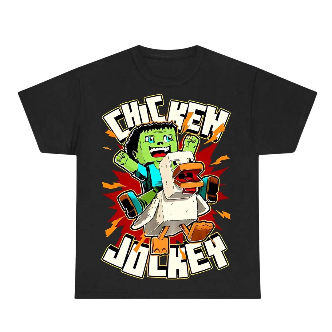 Chicken Jockey PNG, Gift for Game Lover Chicken, Minecraft Quirky ...