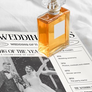 Classic Large Wedding Newspaper, Fully Editable, Table Games + Answers ...